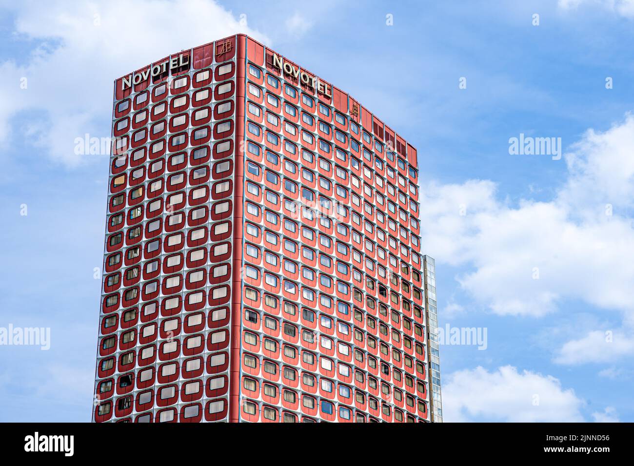 High-rise building of the Novotel building in Paris, France Stock Photo ...