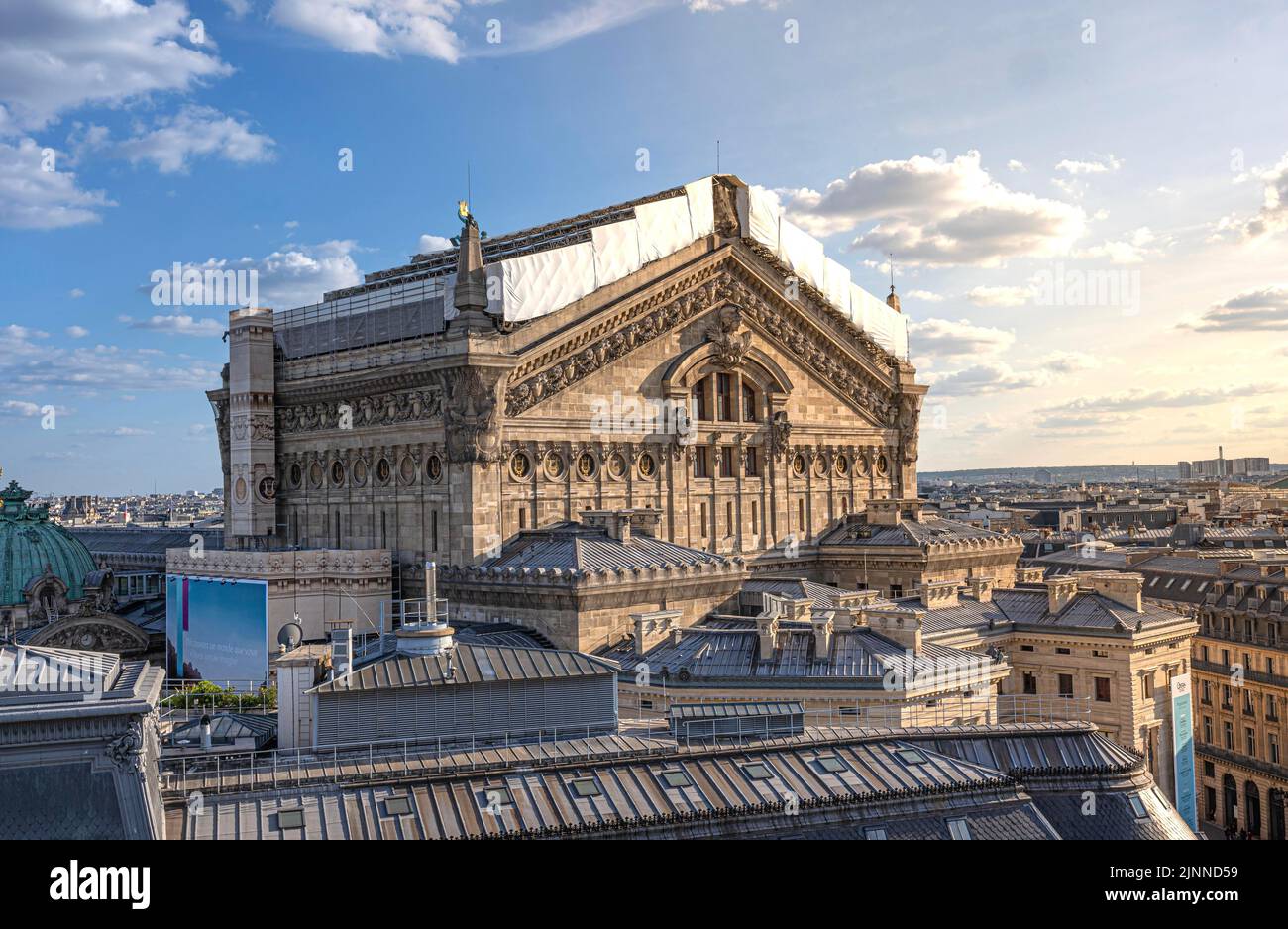 View of skyline with Opera Garnier, Paris, France Stock Photo - Alamy
