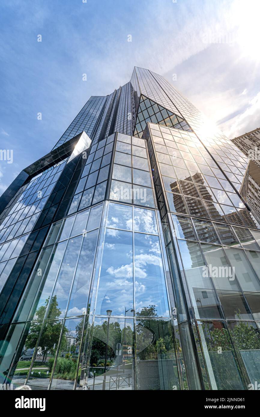 Glass skyscraper in Paris, France Stock Photo - Alamy