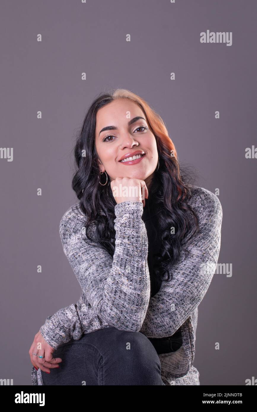 Beautiful woman sit on hi-res stock photography and images - Alamy