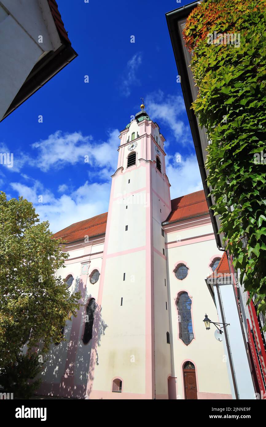 Former Franciscan convent in the centre of Guenzburg. Guenzburg, Swabia ...
