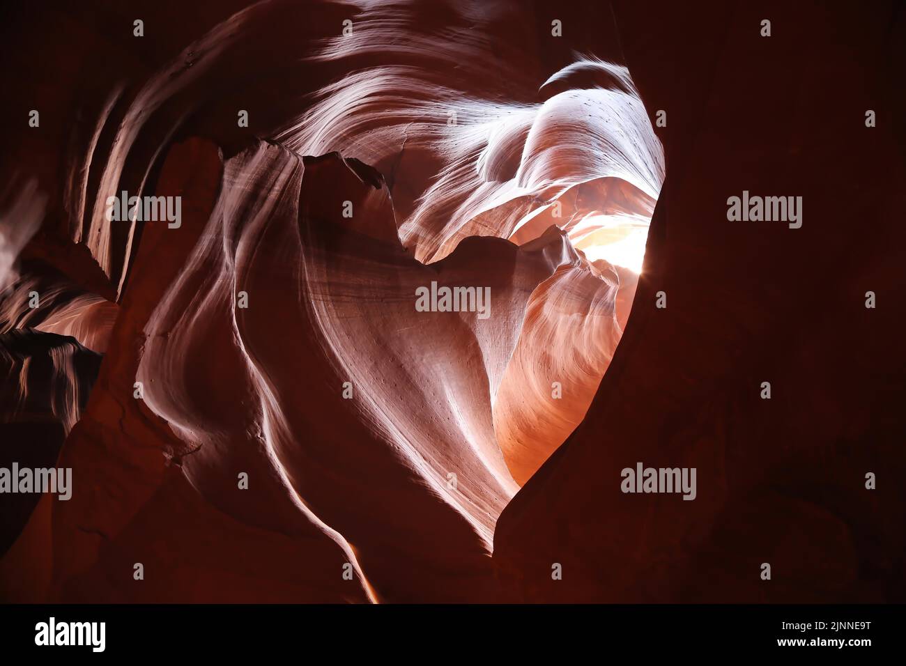 The Heart of antelope canyon (Tse' bighanilini), Page, Arizona, USA ...