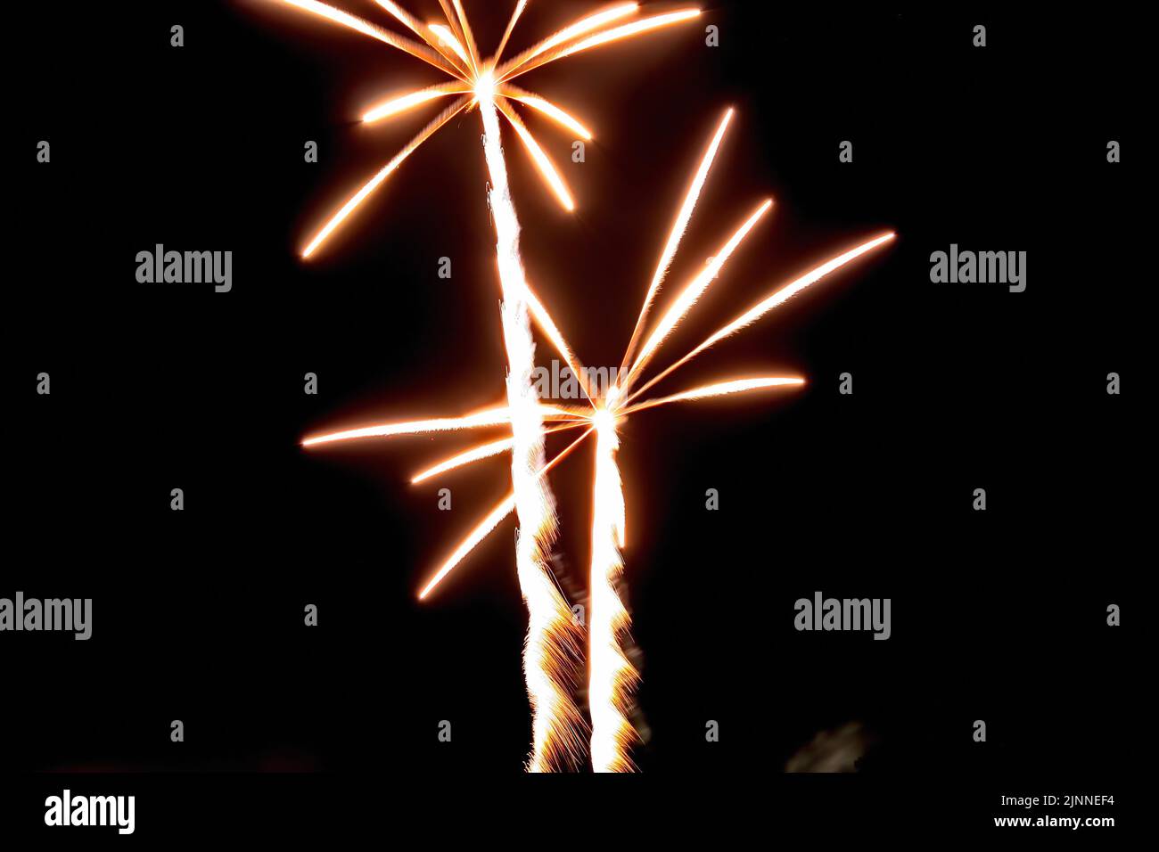 New Year's Eve Fireworks and a Happy New Year. Released firework ...