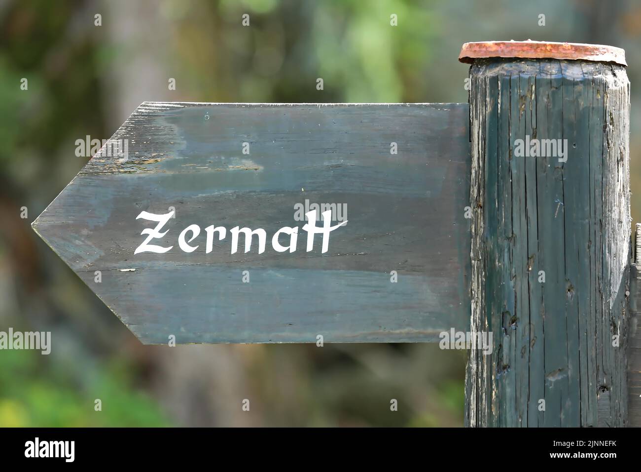 Zermatt sign hi-res stock photography and images - Alamy