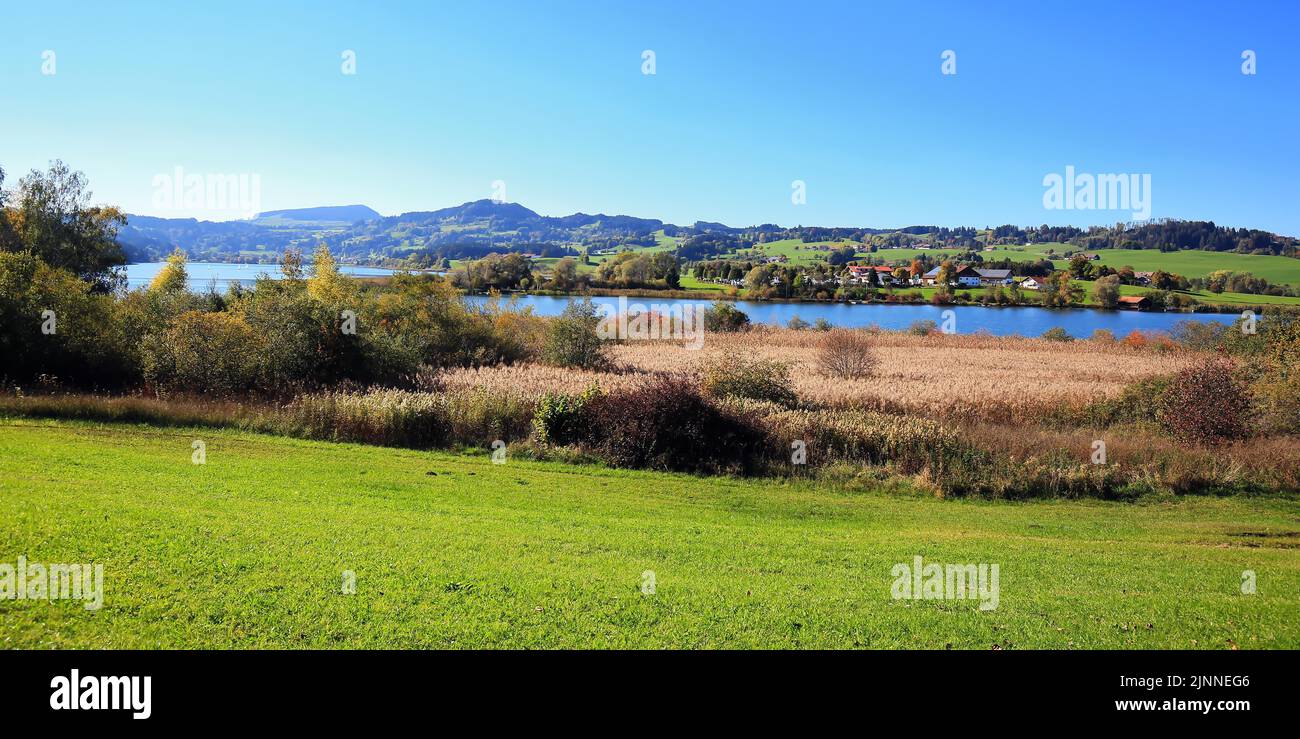 The Niedersonthofer See is a popular destination. Waltenhofen, Upper ...