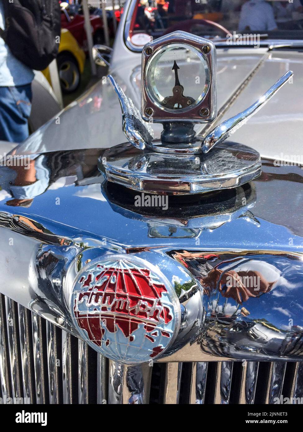 Classic engine thermometer mounted on radiator cap Engine temperature ...