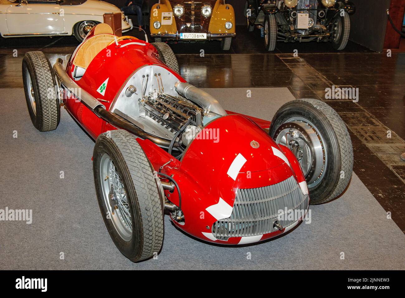 Historic Italian racing car Alfa Romeo GP Tipo 158 Alfetta first Formal ...