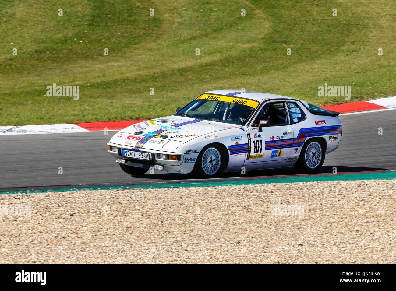 Historic race car Porsche 924 at car racing for classic cars youngtimer ...