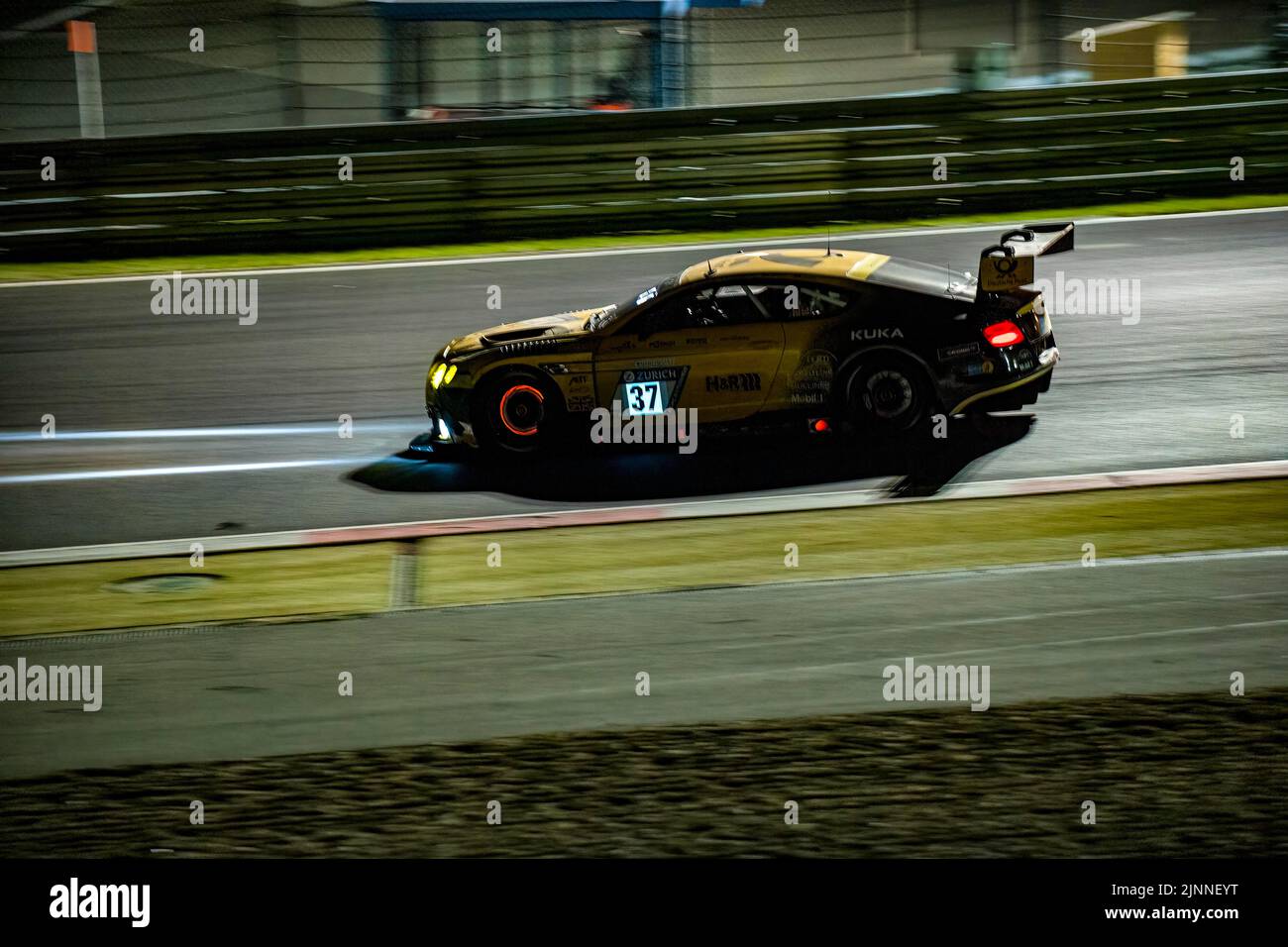 Bentley Continental GT3 racing car of racing driver Christian Menzel at ...