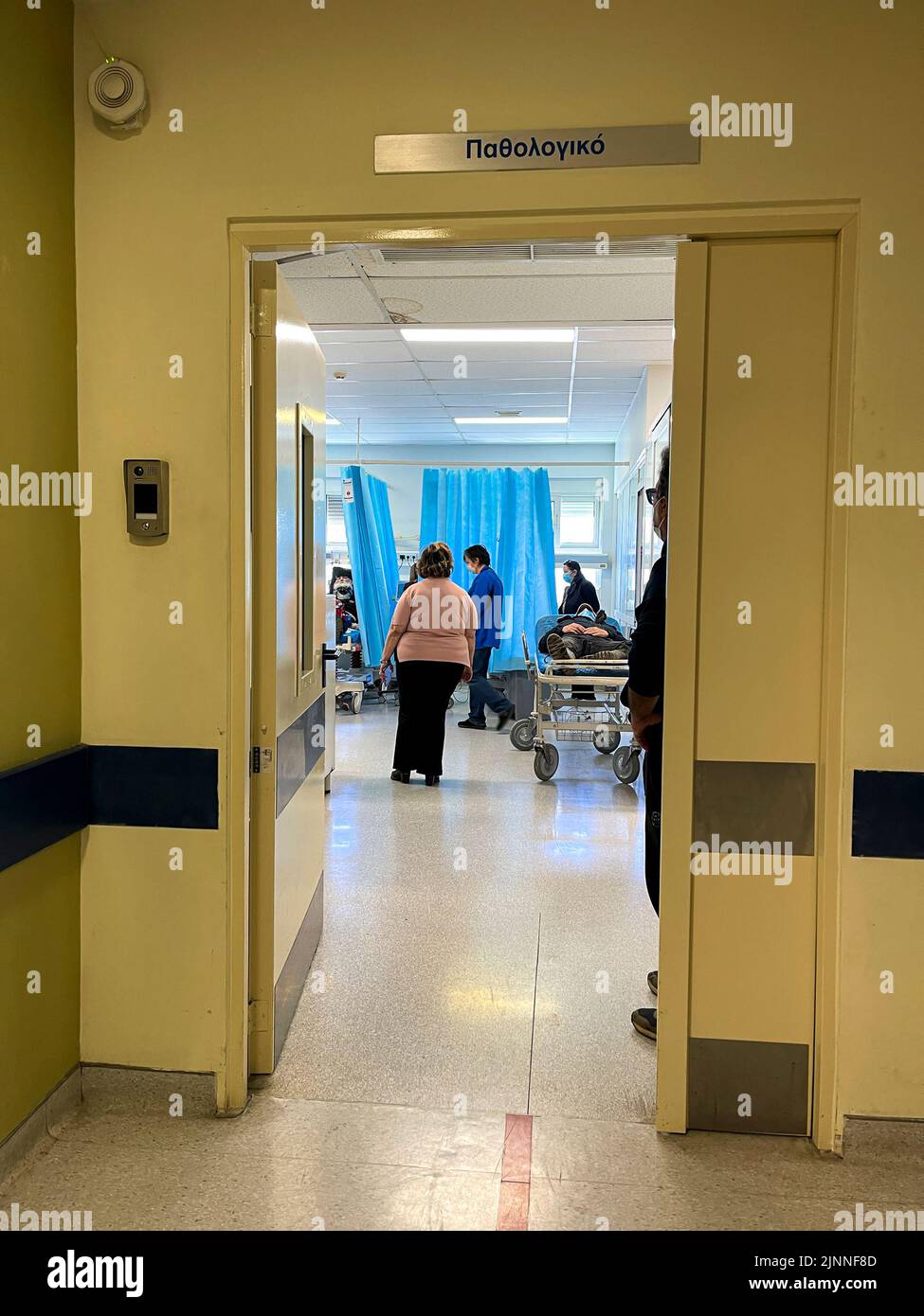 Interior view of the General Hospital of Kalamata city, Messenia ...