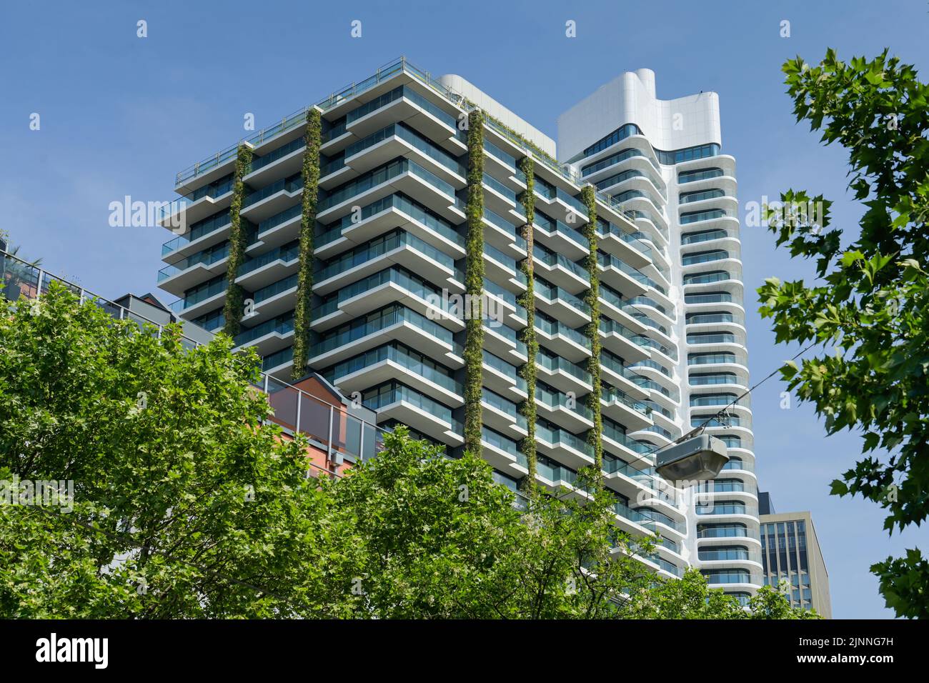 Eden Tower, Europa-Allee, Frankfurt am Main, Hesse, Germany Stock Photo ...