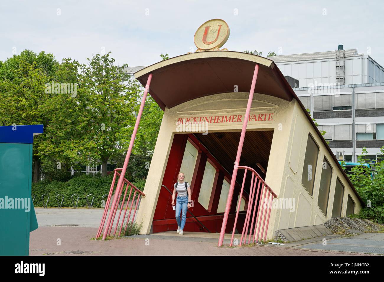 Underground station Bockenheimer Warte, Frankfurt am Main, Hesse ...