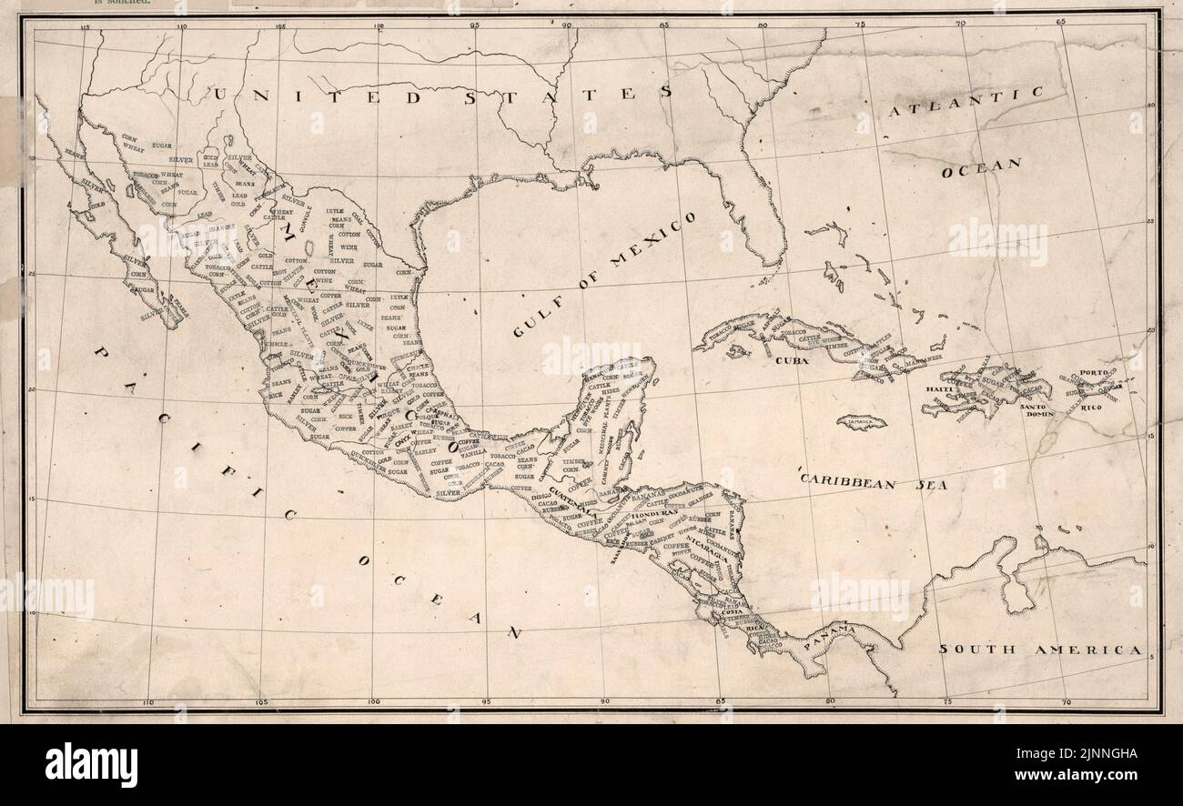 Archival dominican republic map hi-res stock photography and images - Alamy