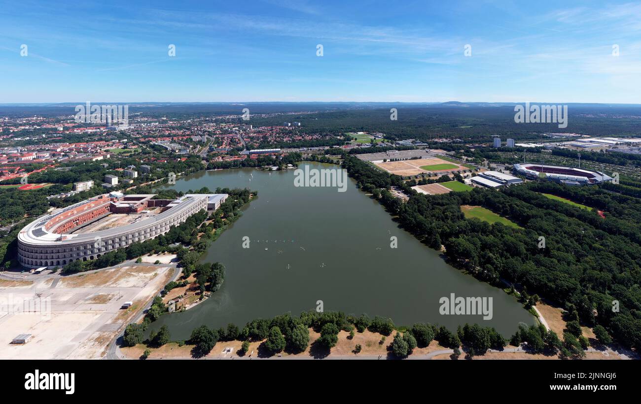 Aerial view of the former Nazi Party Rally Grounds, today a recreation ...