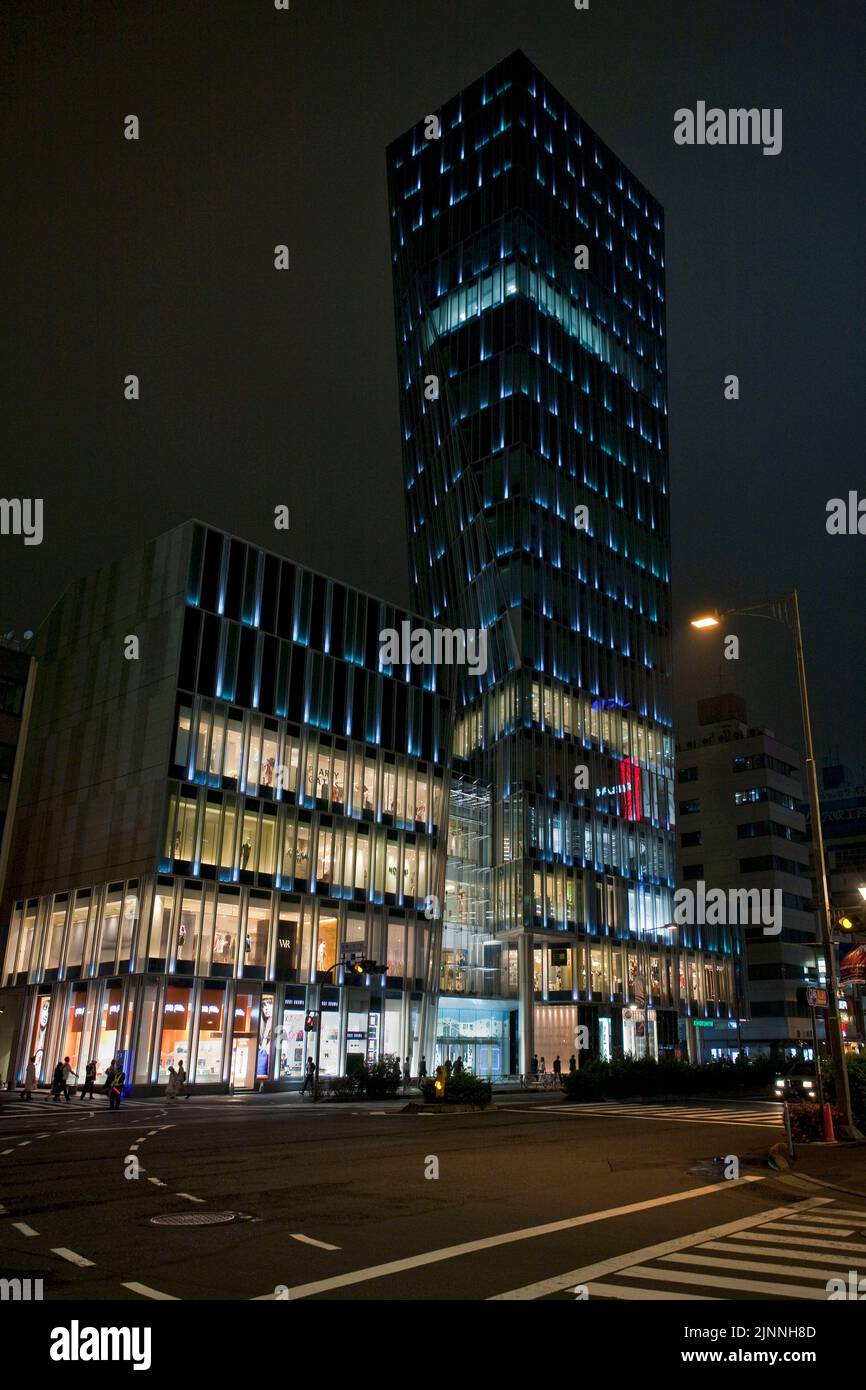 Modern architecture evening Omotesando Tokyo Japan.tif Stock Photo - Alamy