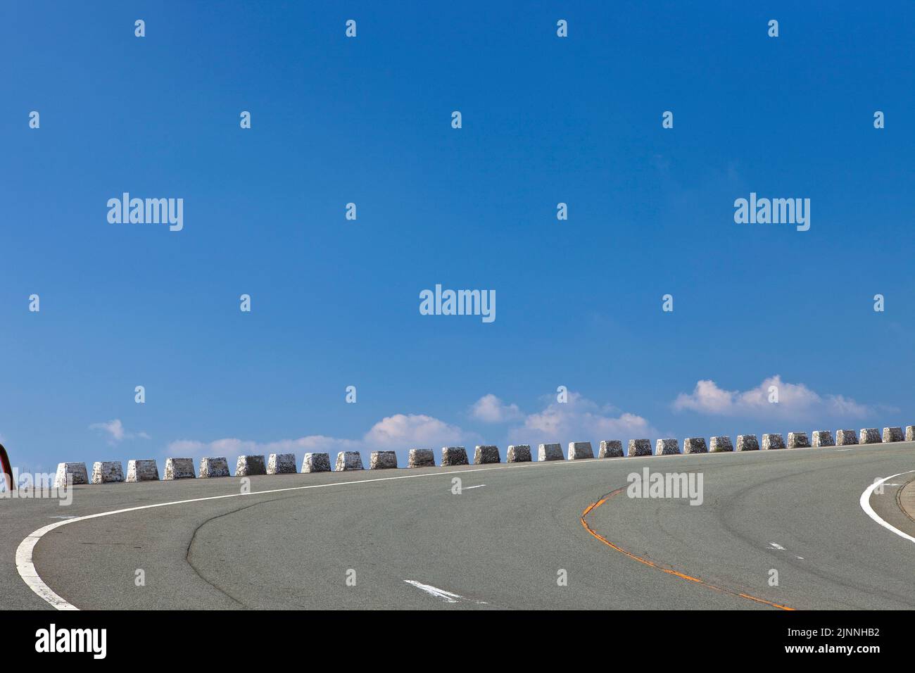 Mountain road near Mt. Aso in Kumamoto, Japan Stock Photo - Alamy