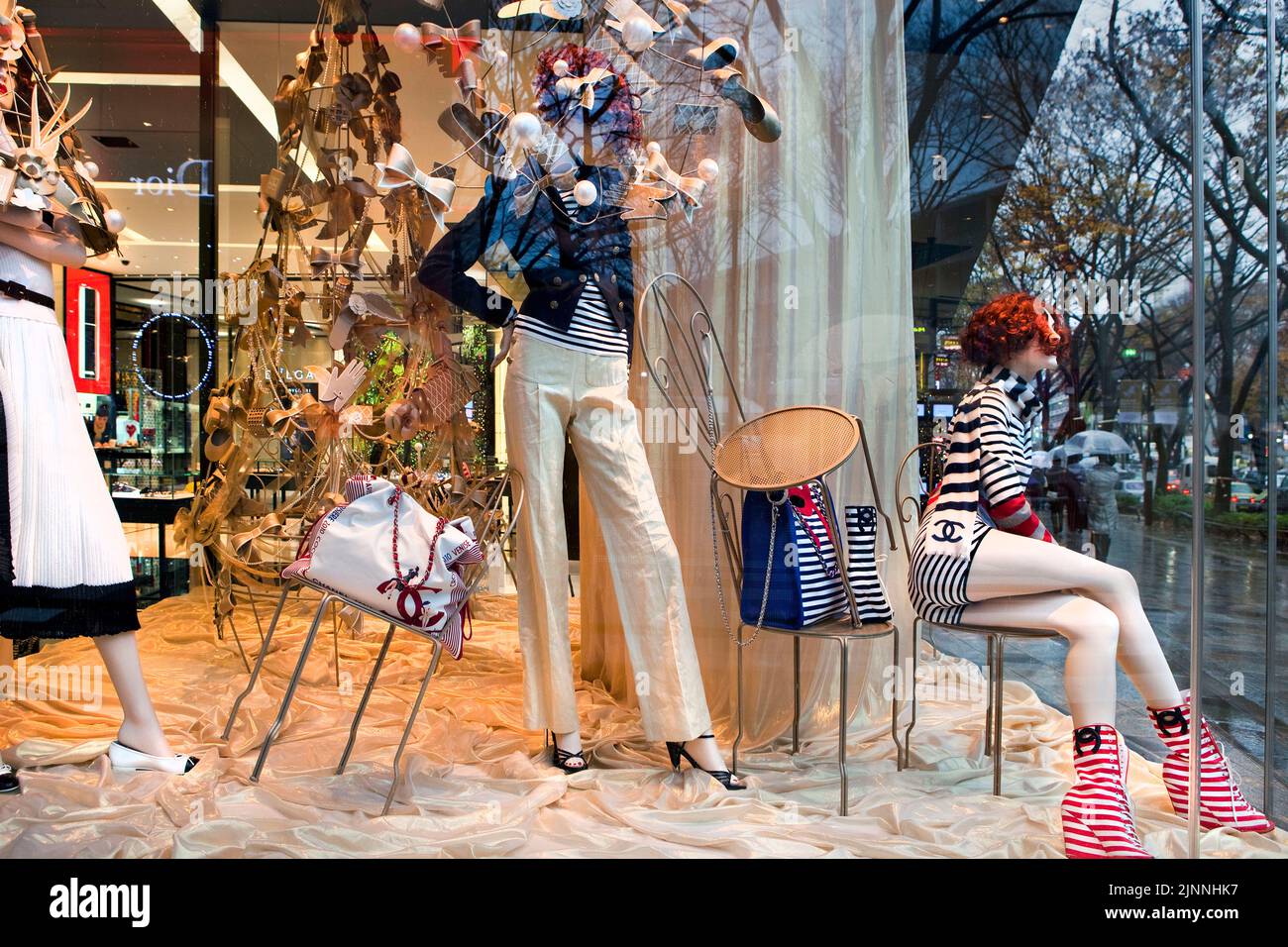 Womans fashions store window Omotesando Tokyo Japan Stock Photo - Alamy