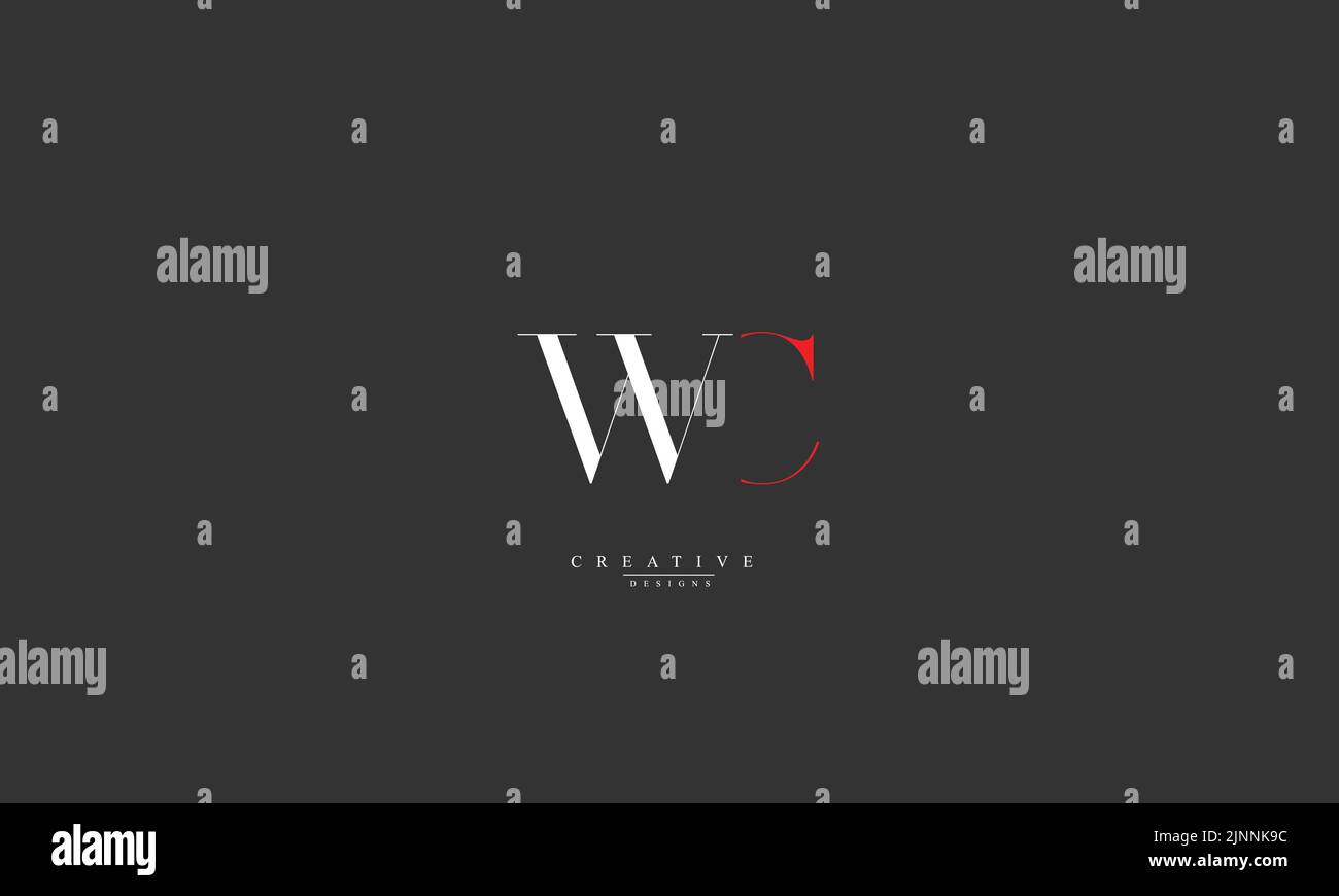 Alphabet letters Initials Monogram logo WC CW W C Stock Vector Image ...