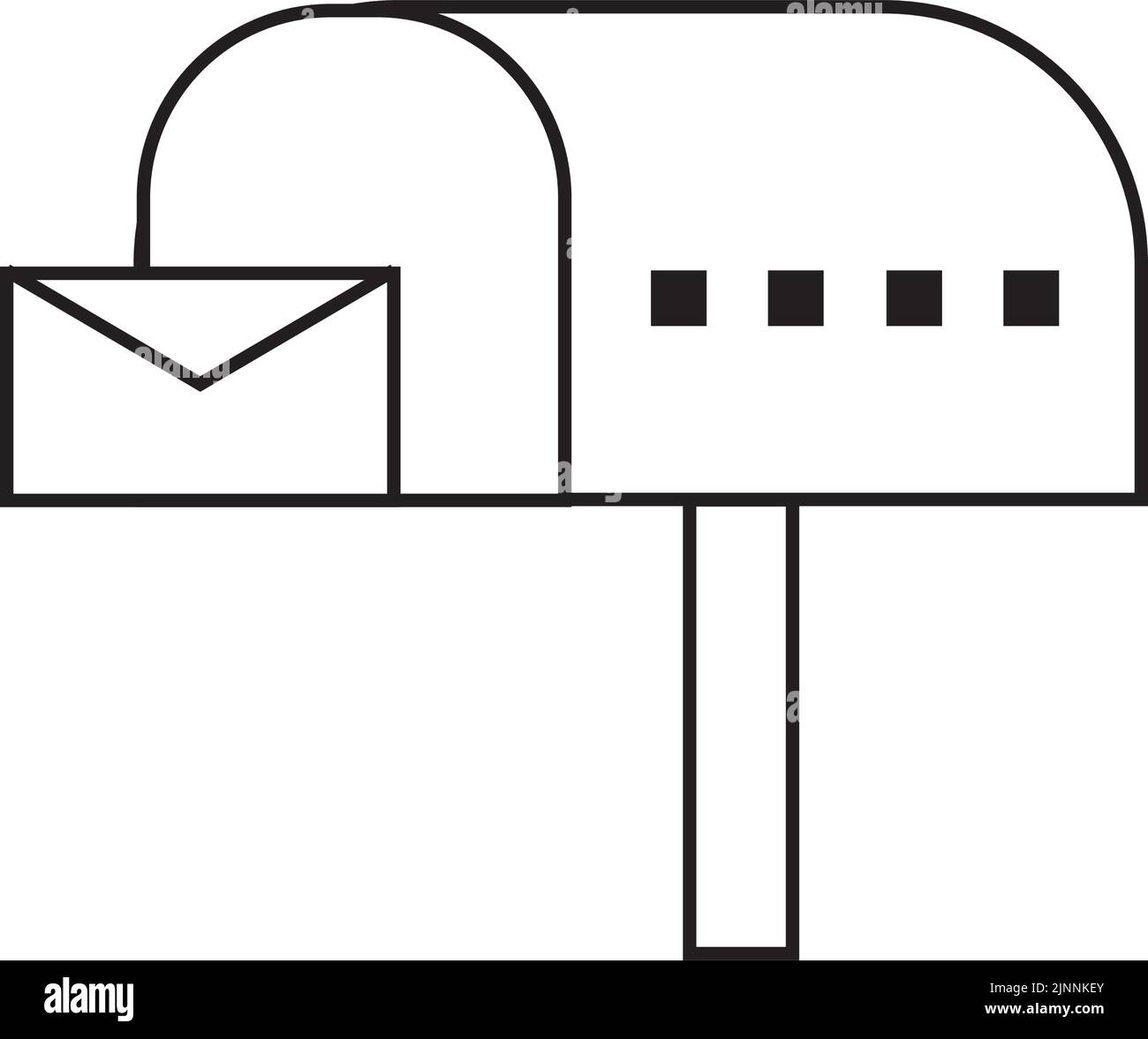 post box icon logo vector design Stock Vector Image & Art - Alamy