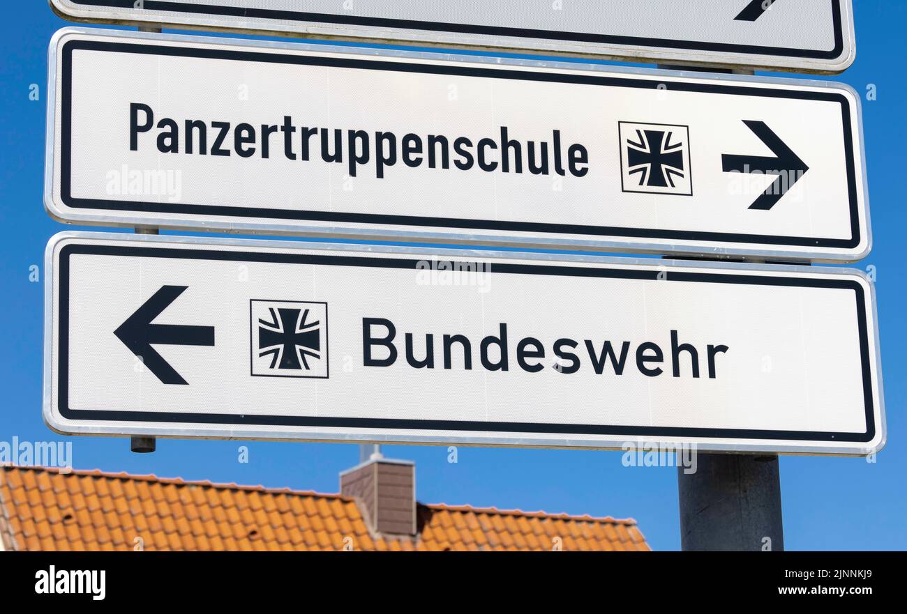 Muenster, Deutschland. 09th May, 2022. Shield - Panzer Troops School ...