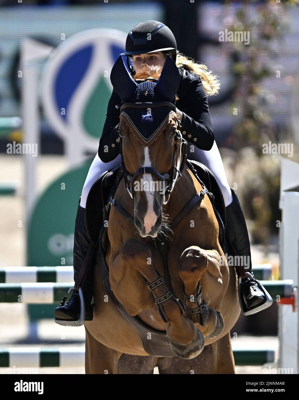 Herning, Denmark. 12th Aug, 2022. World Equestrian Games. Lea Fondevik ...