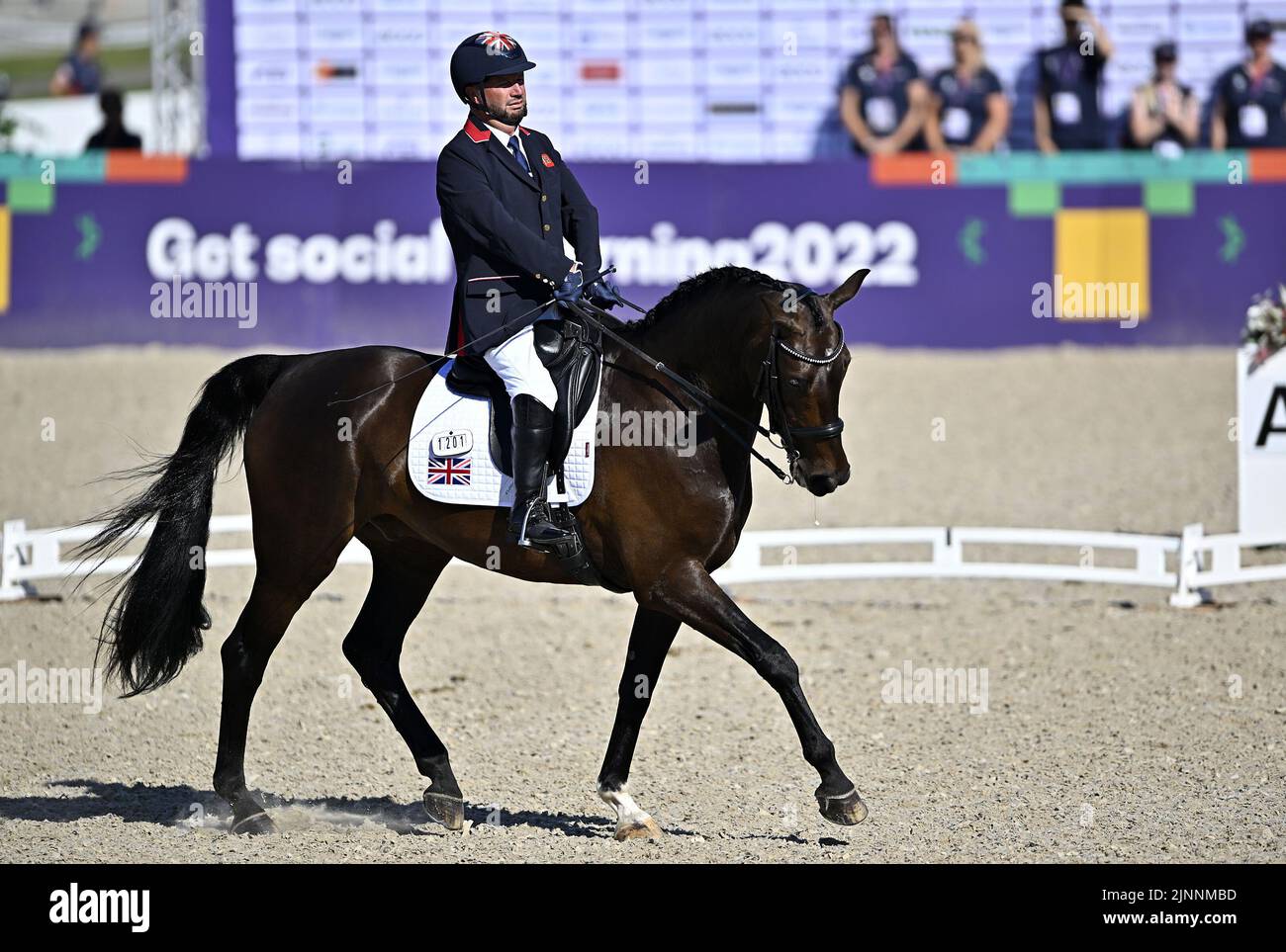Herning, Denmark. 12th Aug, 2022. World Equestrian Games. Lee Pearson ...