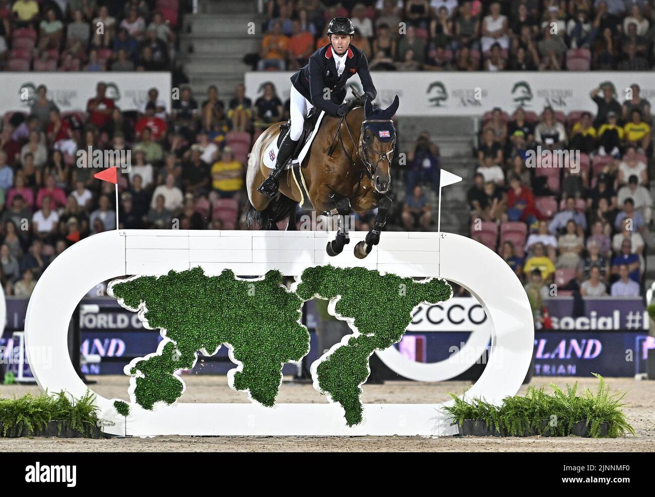 Herning, Denmark. 12th Aug, 2022. World Equestrian Games. Ben Maher ...