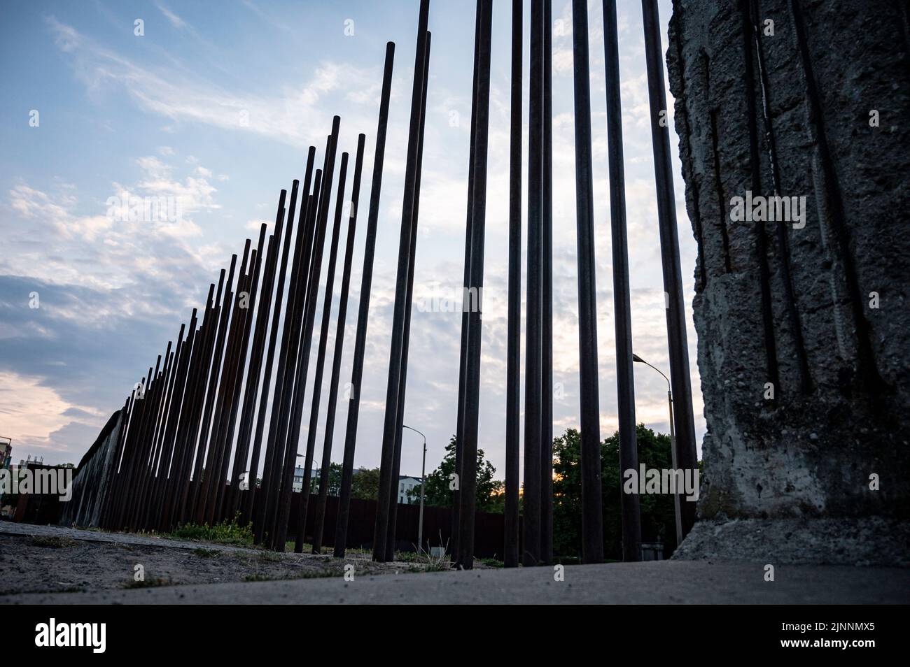 Berlin, Germany. 13th Aug, 2022. The Berlin Wall Memorial early in the ...