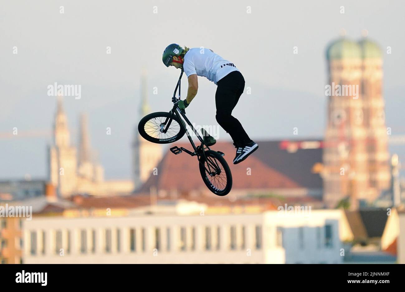 Anthony Jeanjean (FRA) in qualifying BMX Freestyle during European ...
