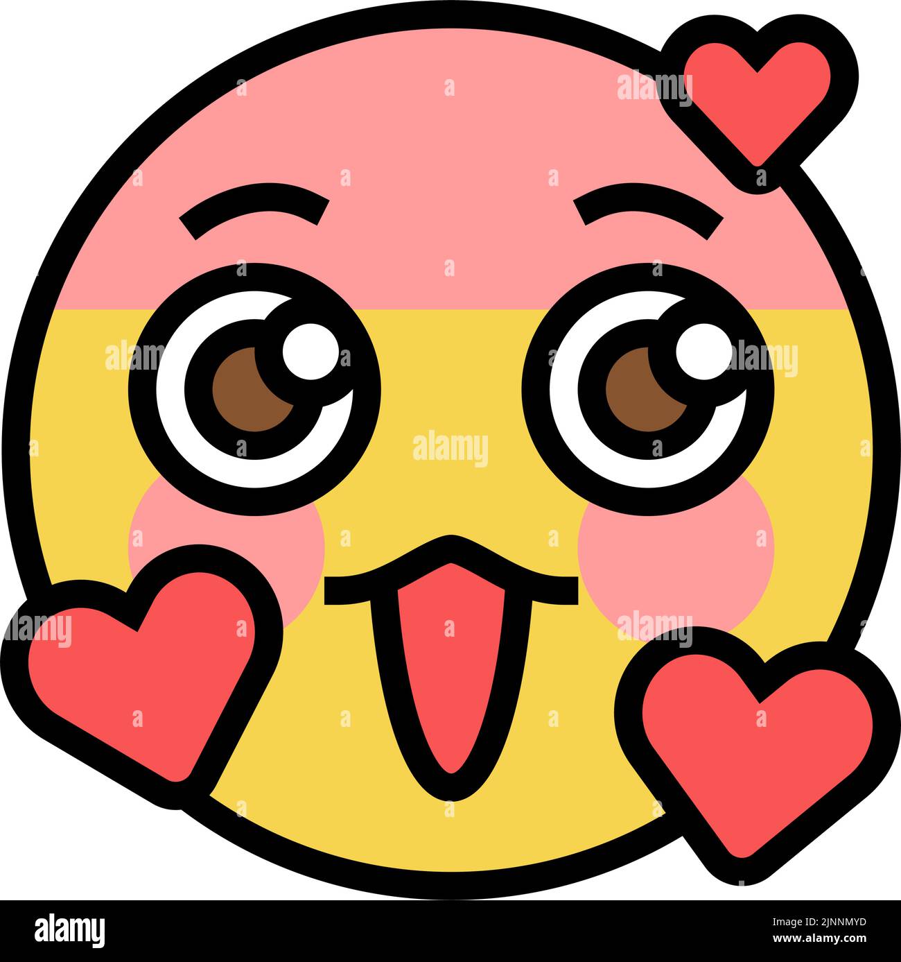 heart emoji color icon vector illustration Stock Vector Image & Art - Alamy