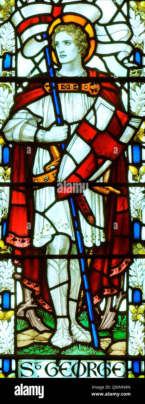 Saint george stained glass window hi-res stock photography and images ...