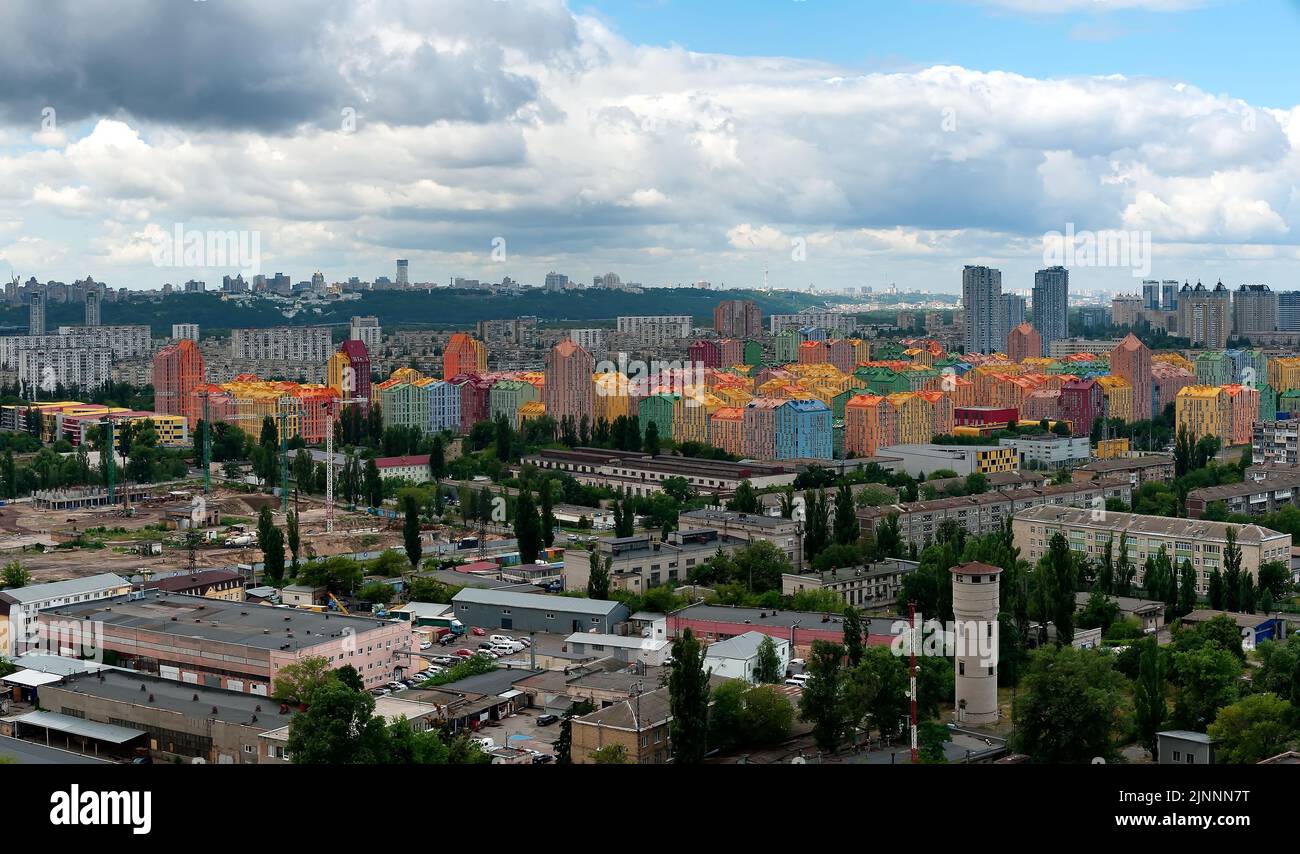 Aerial view kyiv city skyline hi-res stock photography and images - Alamy