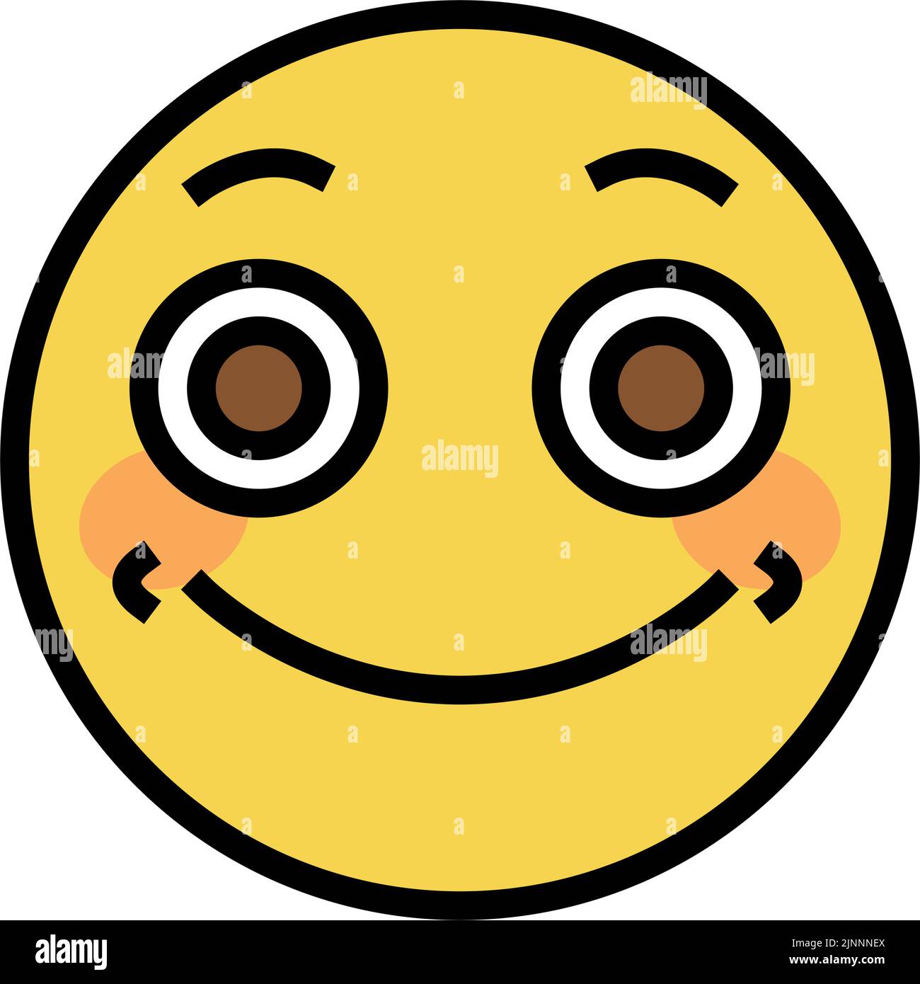 happy emoji color icon vector illustration Stock Vector Image & Art - Alamy
