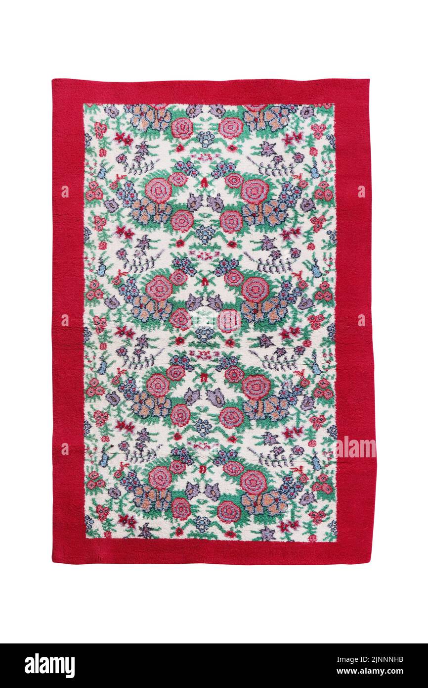 Hand woven antique Turkish carpet Stock Photo - Alamy