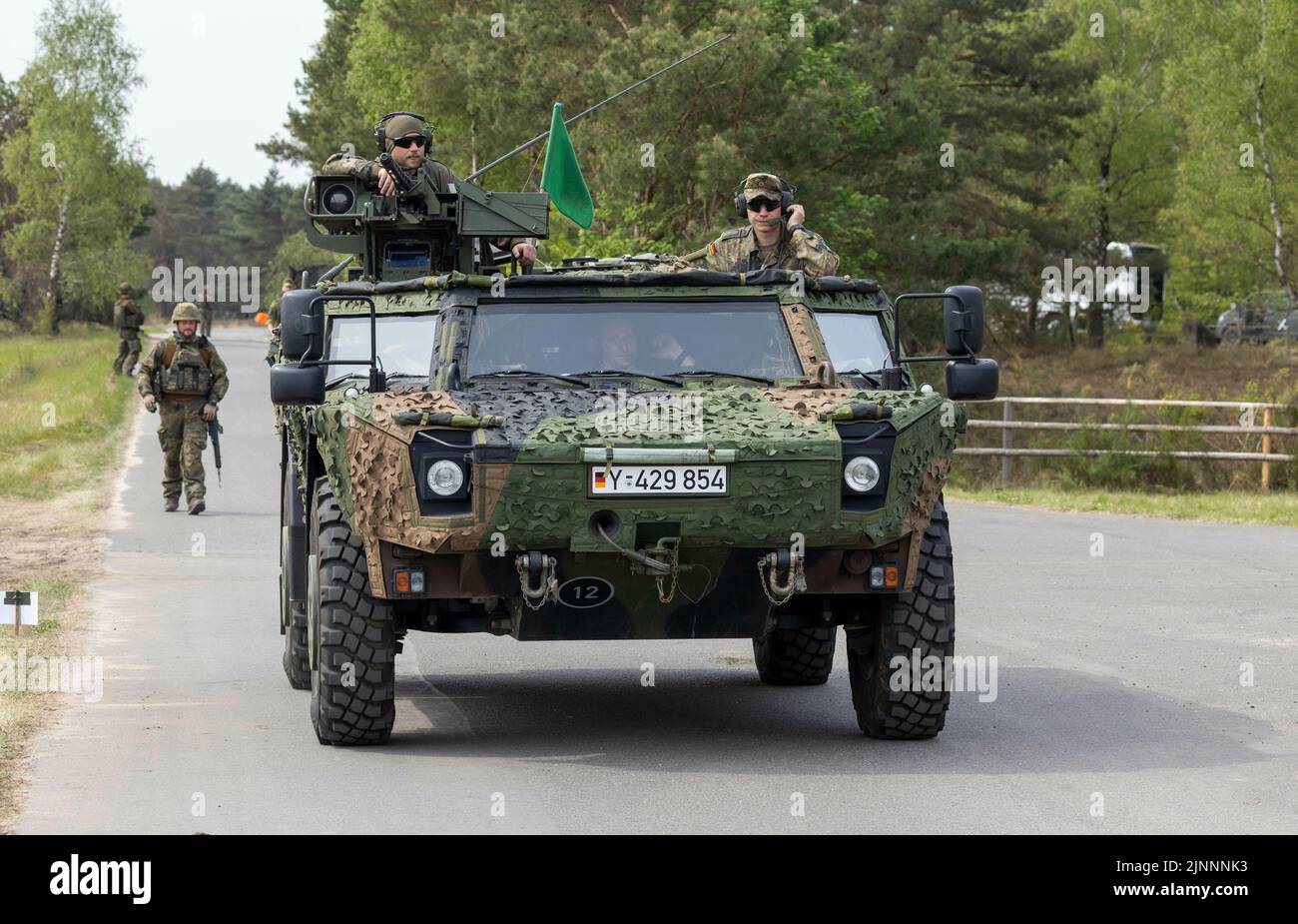 Muenster, Deutschland. 10th May, 2022. Fennek reconnaissance car during ...