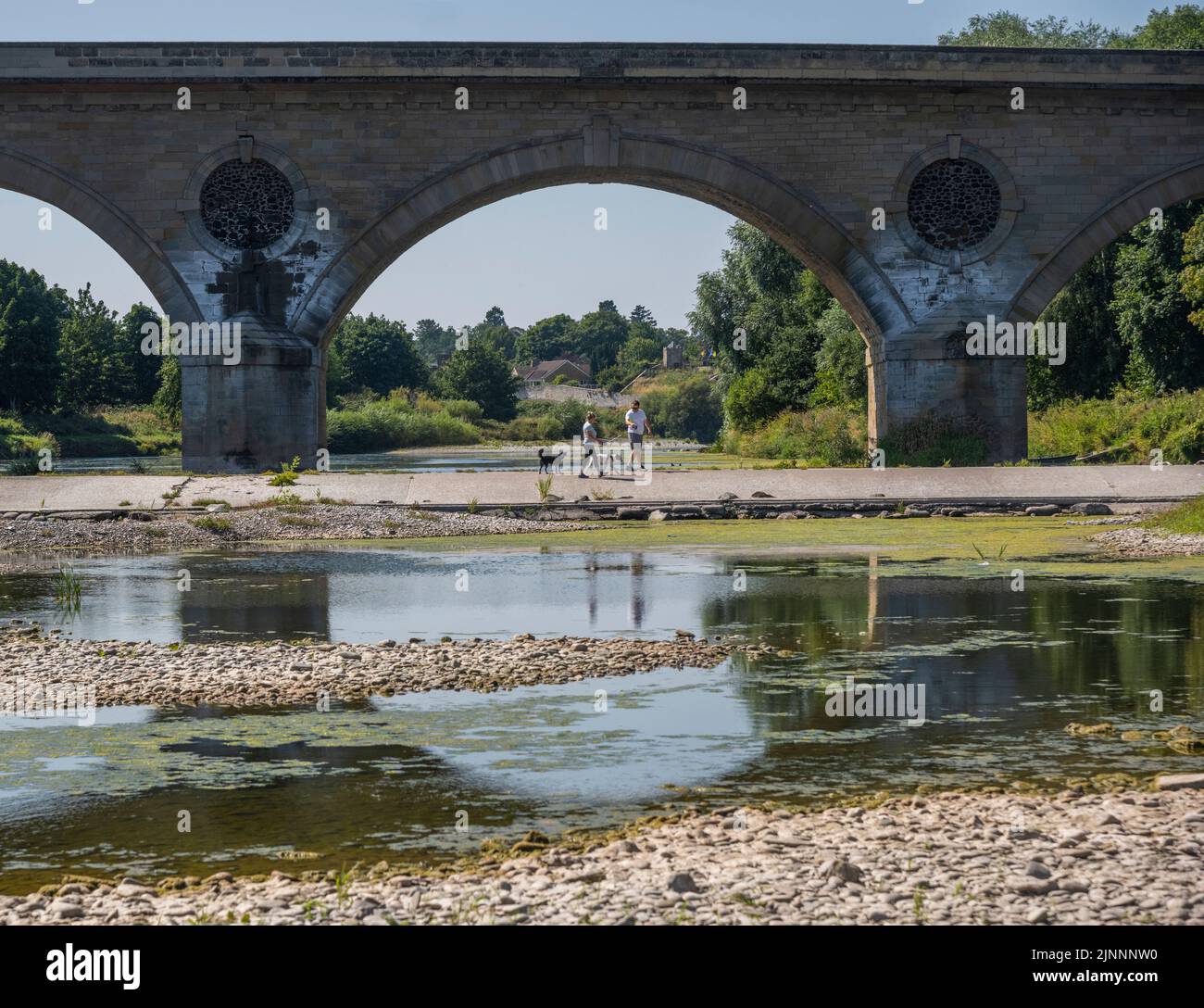 Scotland, UK. 12th Aug, 2022. 12th August 2022. River Tweed, Coldstream ...
