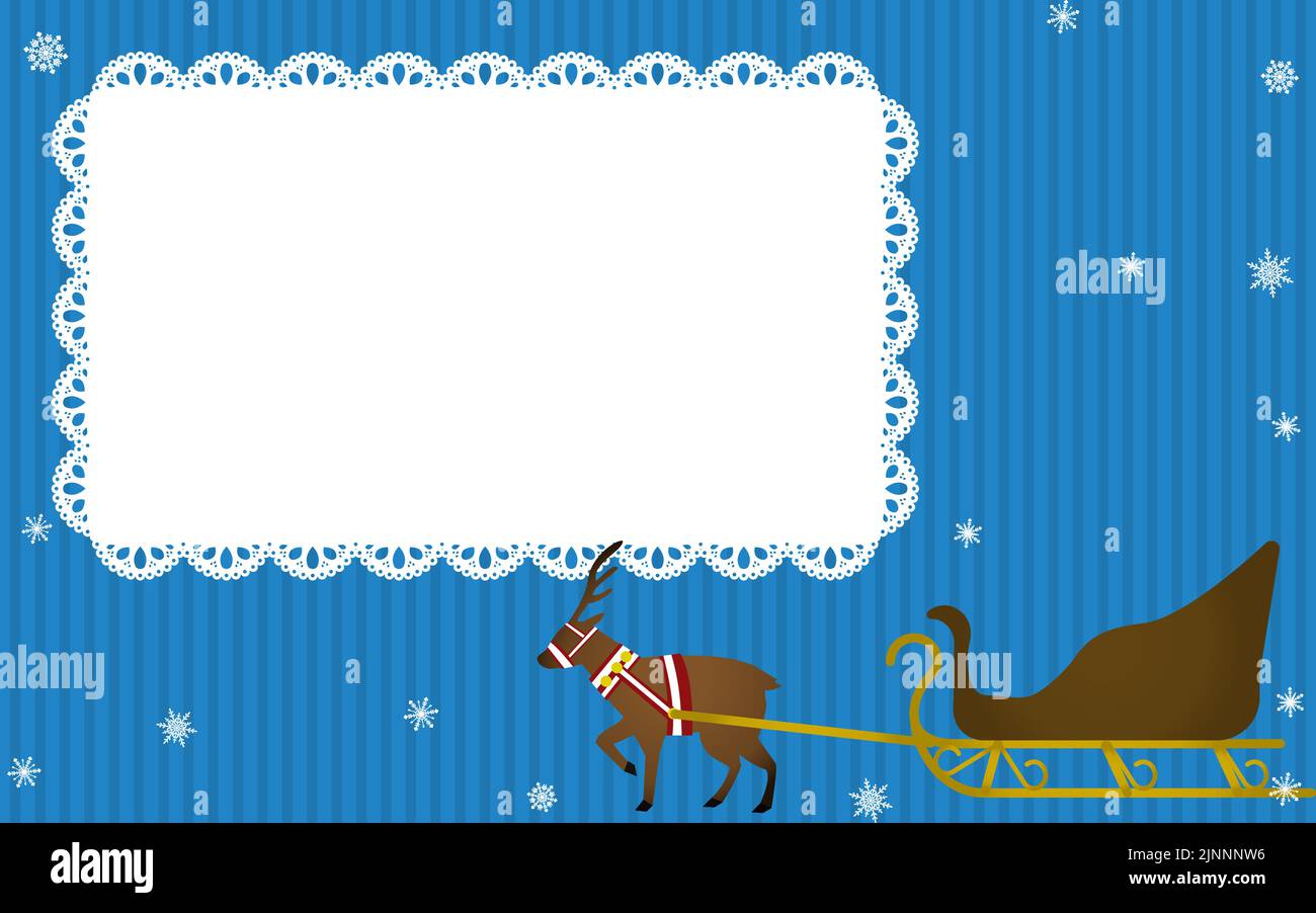 Reindeer Frame Background with Lace Paper Stock Vector Image & Art - Alamy