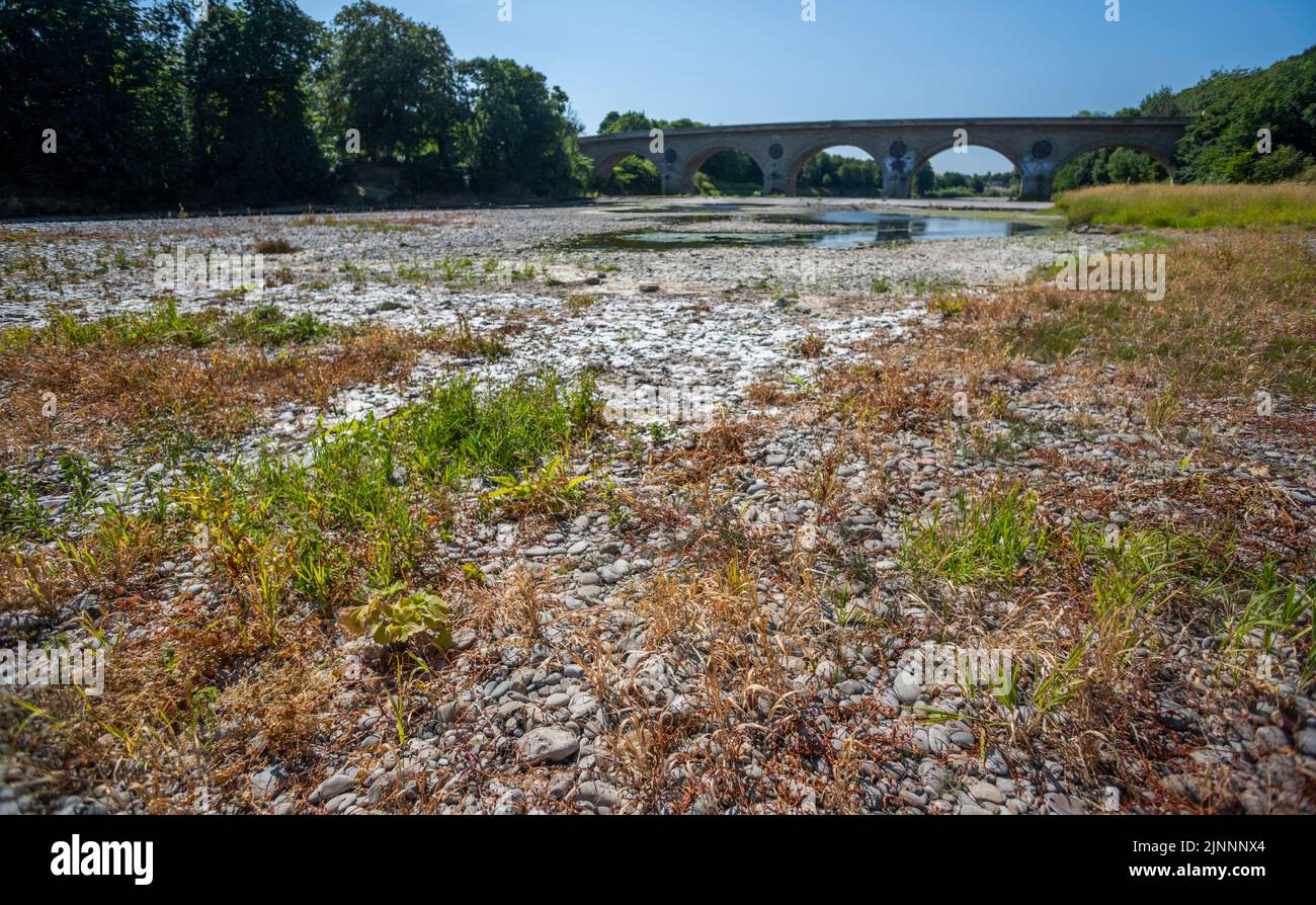Scotland, UK. 12th Aug, 2022. 12th August 2022. River Tweed, Coldstream ...