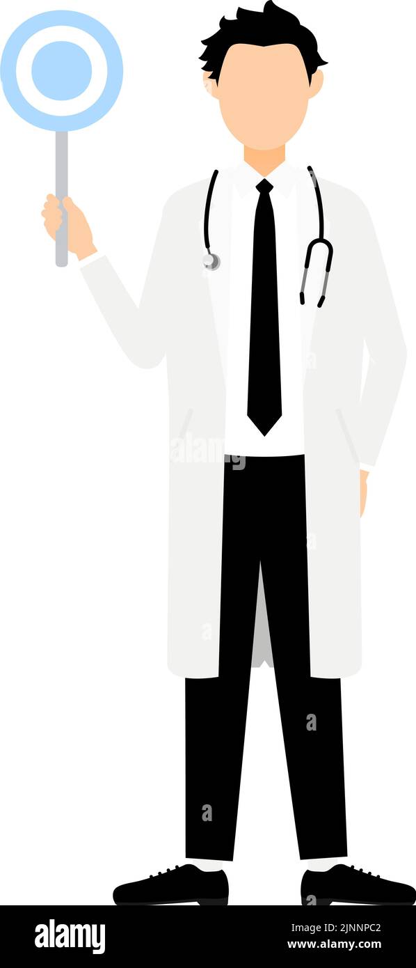 Illustration young doctor question mark hi-res stock photography and ...