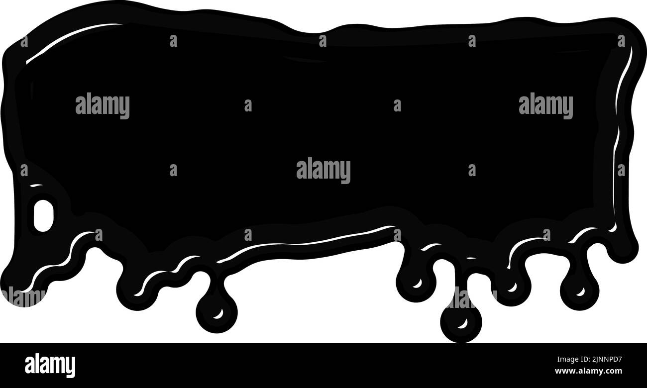 Black paint (ink) dripping down from the top Stock Vector Image & Art ...