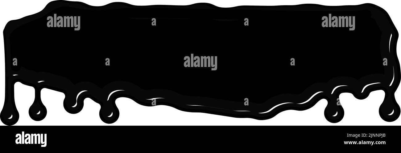 Black paint (ink) dripping down from the top Stock Vector Image & Art ...