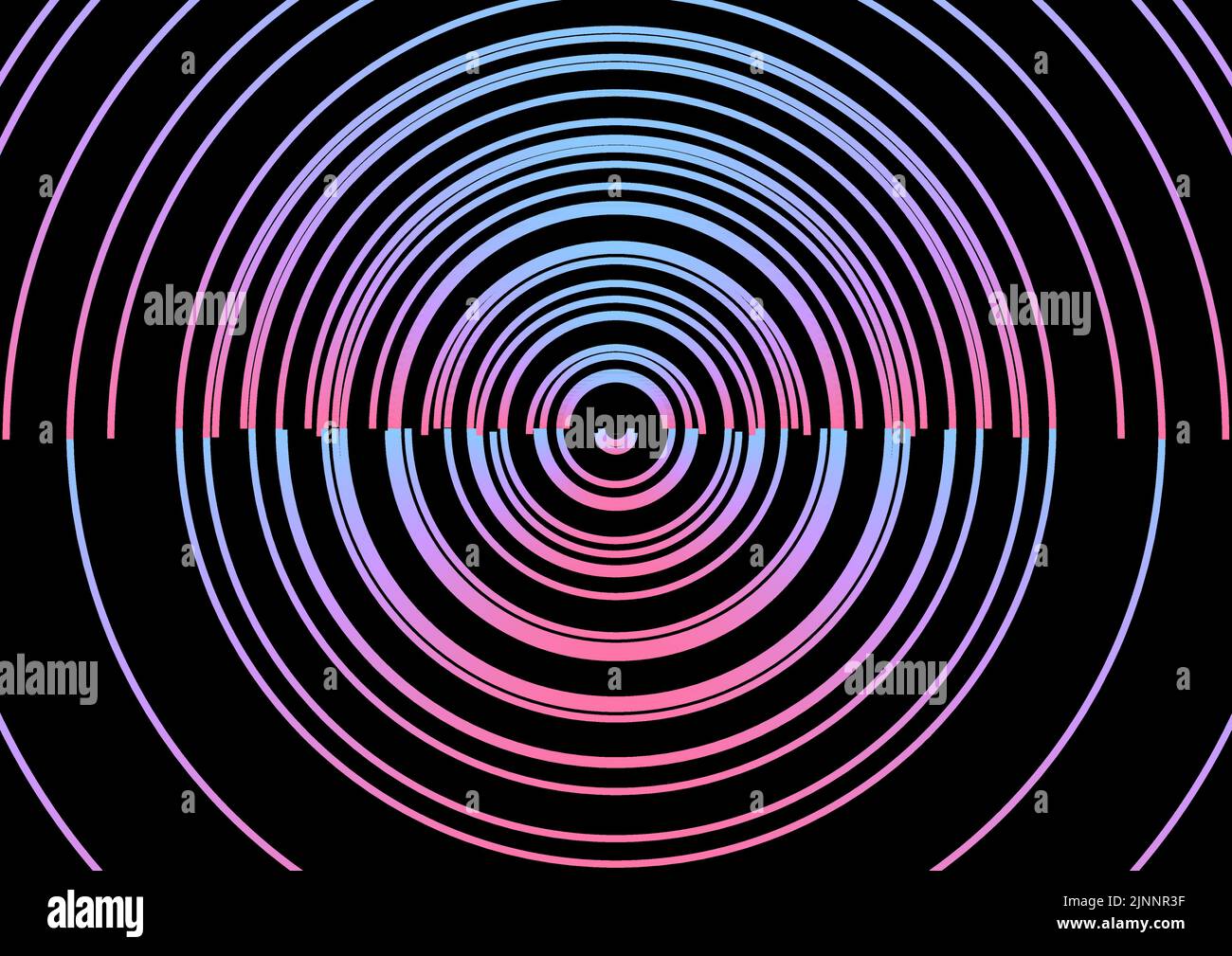 Colorful Concentric Circles Abstract A3 Poster Black Background Stock Vector Image And Art Alamy