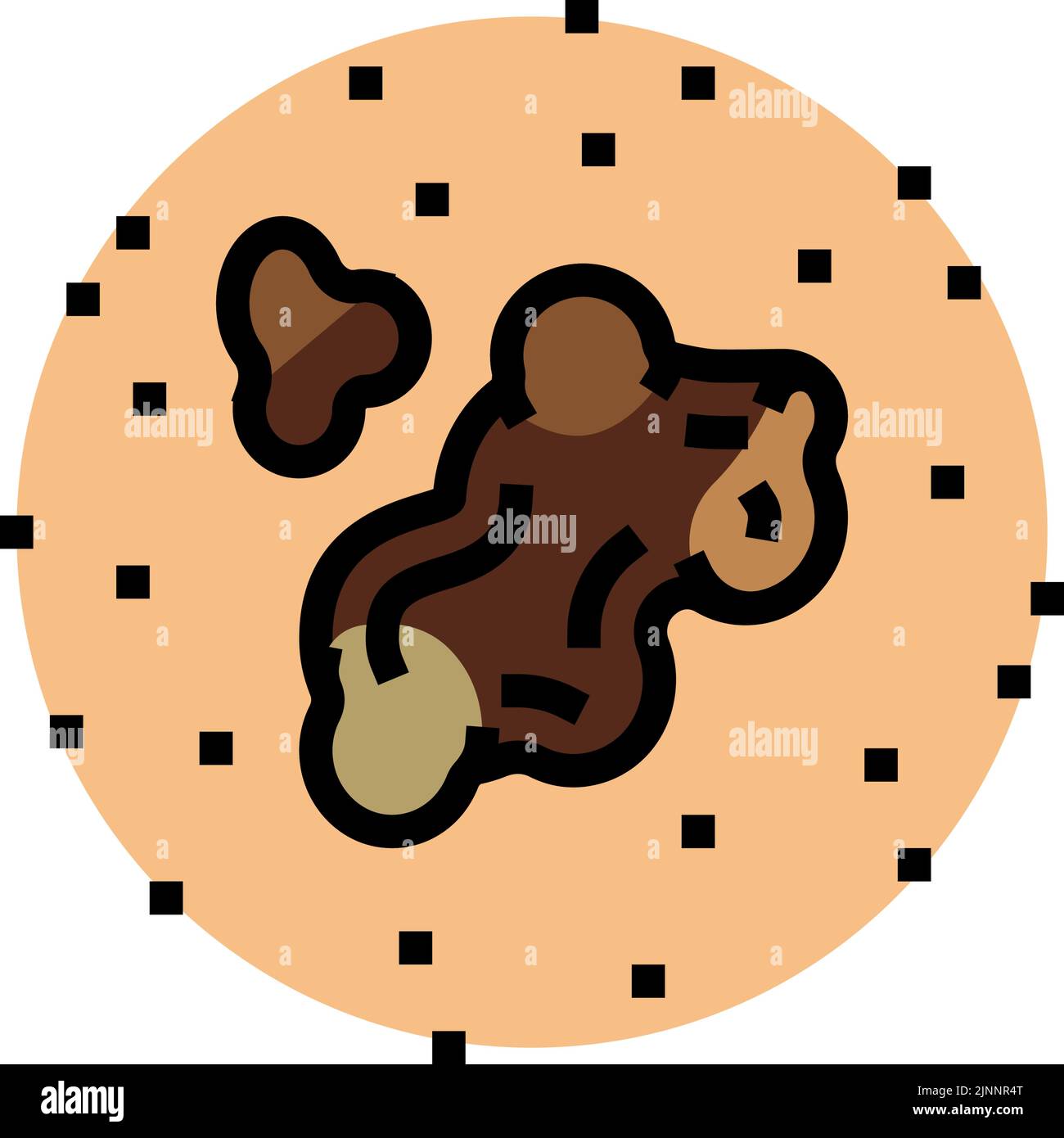 multiple colors mole melanoma color icon vector illustration Stock ...