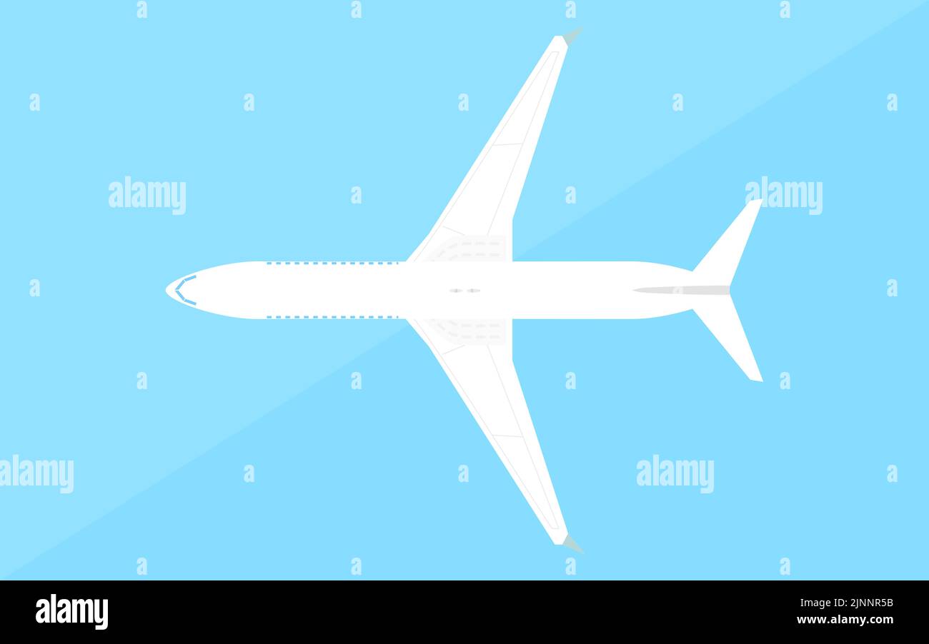 Simple airplane model, blue background Stock Vector Image & Art - Alamy
