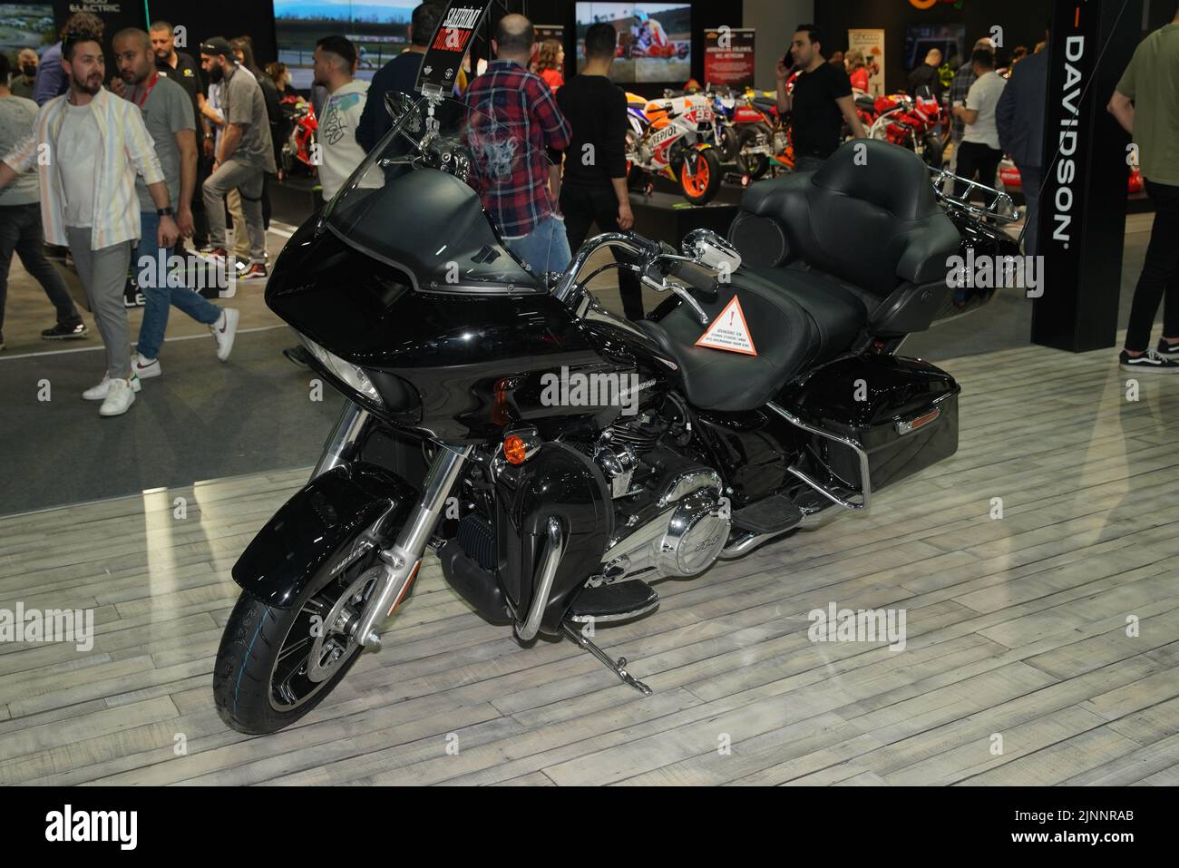 ISTANBUL, TURKEY - APRIL 23, 2022: Harley Davidson motorcycle on ...