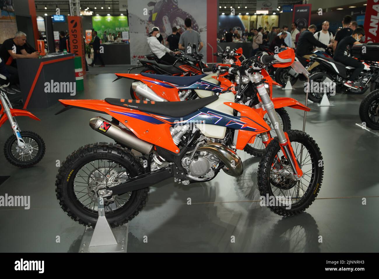 ISTANBUL, TURKEY - APRIL 23, 2022: KTM motorcycle on display at ...