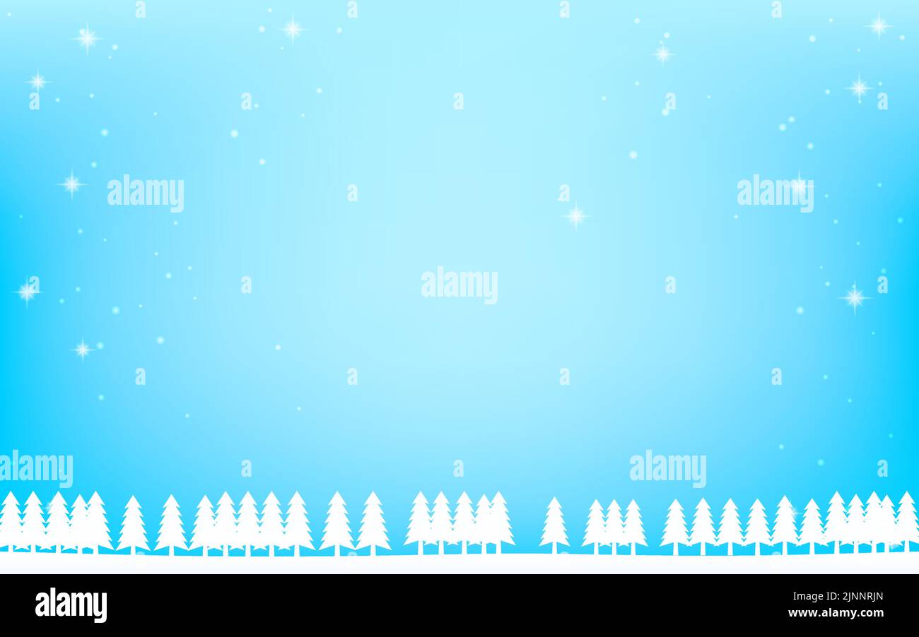 White fir tree and sparkling snowfall background Stock Vector Image ...