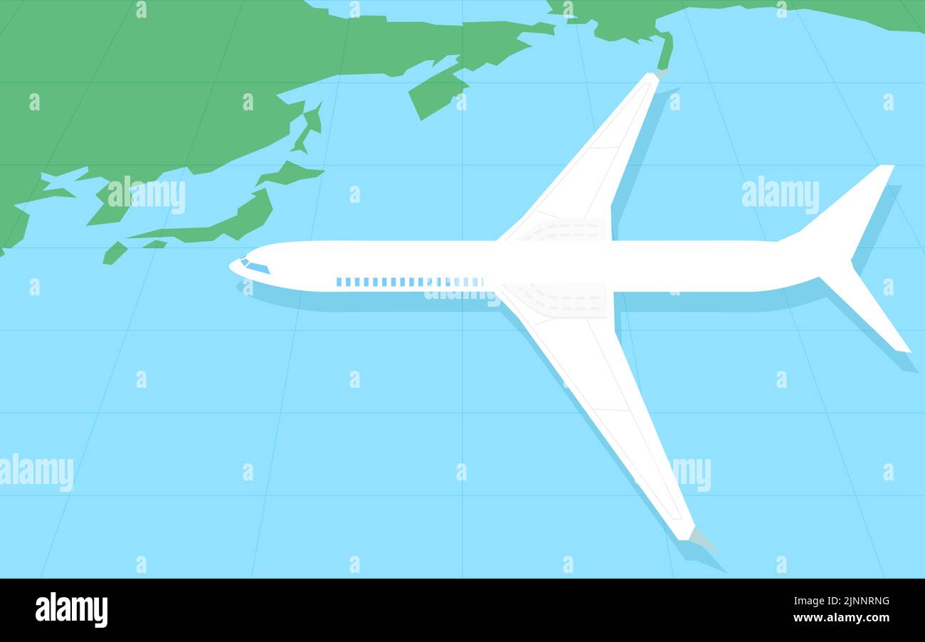 Birds eye view world map Stock Vector Images - Alamy