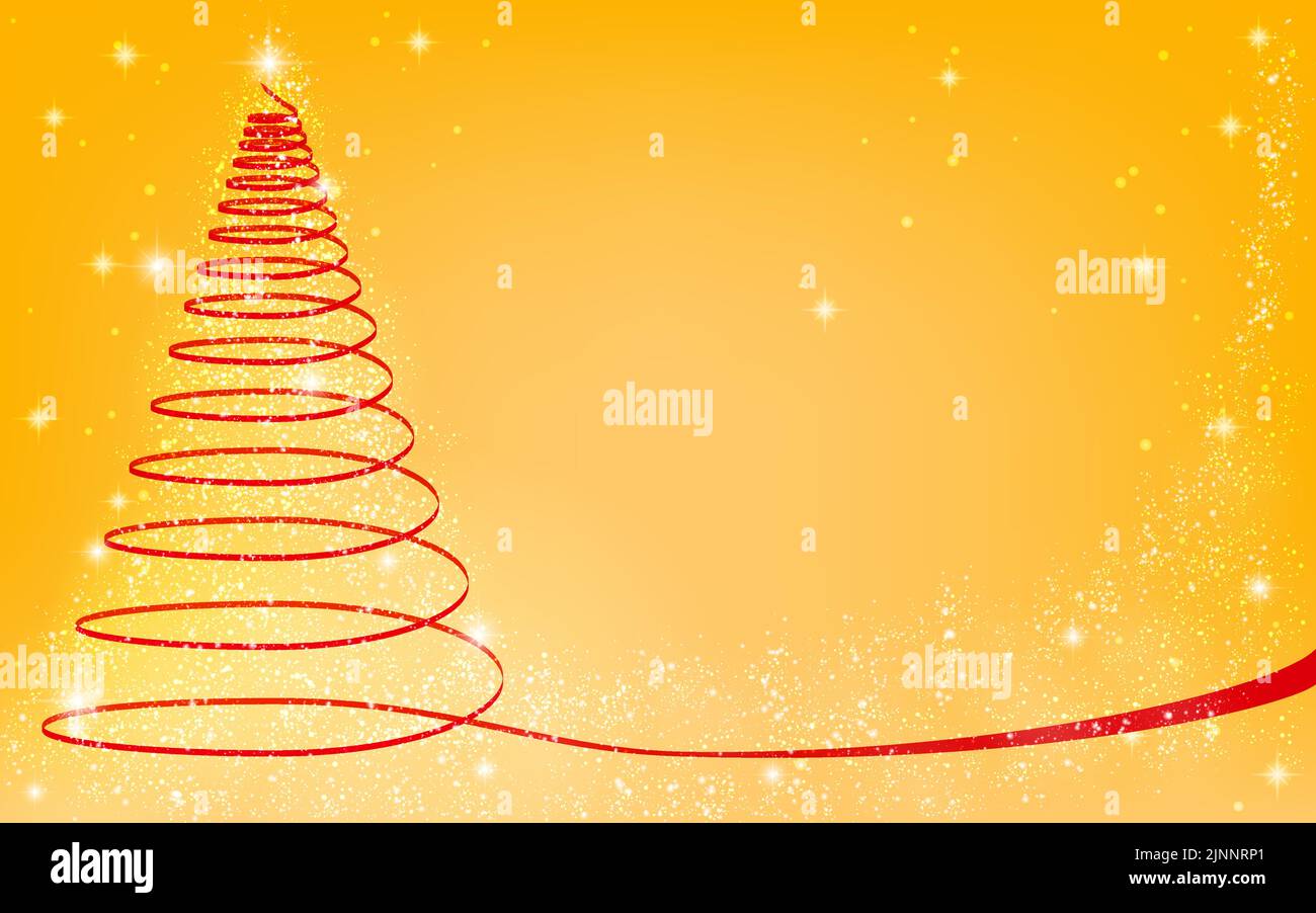 Glowing yellow ribbon Stock Vector Images - Alamy