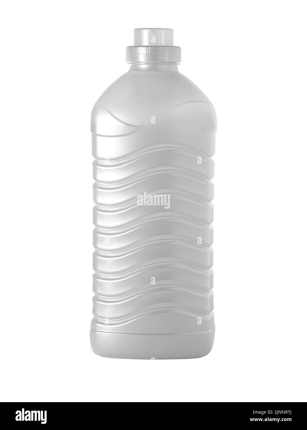 White plastic container product isolated over white background with ...